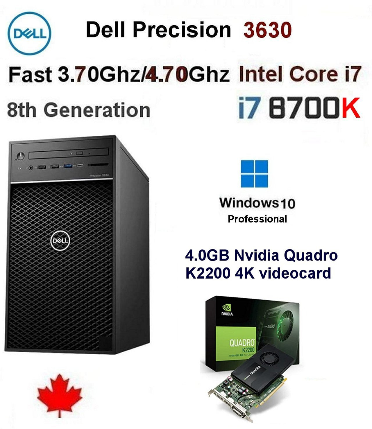 Workstation PC's - Dell Precision, Lenovo ThinkStation | Canada Monitors